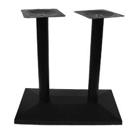 Jilphar Furniture Matte Black Coat Double Table Base JP3023
