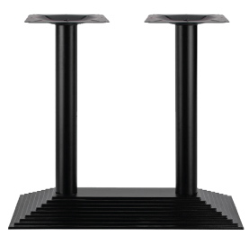 Jilphar Furniture Matte Black Coat Double Table Base JP3024