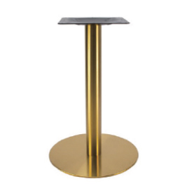 Jilphar Furniture Gold Brushed Finish Table Base JP3069